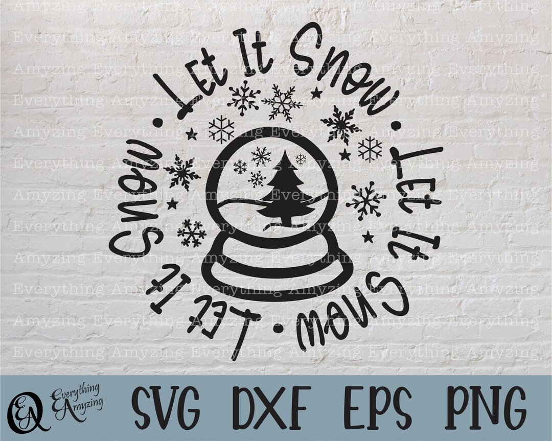 Let It Snow SVG, Merry Christmas Svg, Christmas SVG, Winter Svg ...