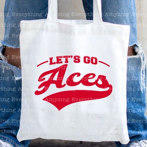 Let's Go Aces Svg, Aces Mascot Svg, Aces School Spirit Svg, Aces ...