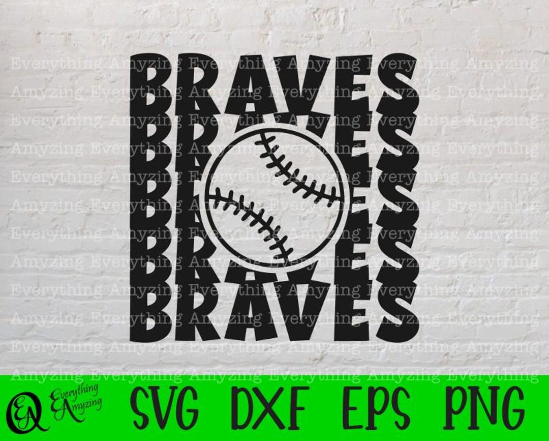 Braves Baseball Svg, Braves Mascot Svg, Braves School Baseball, Braves ...