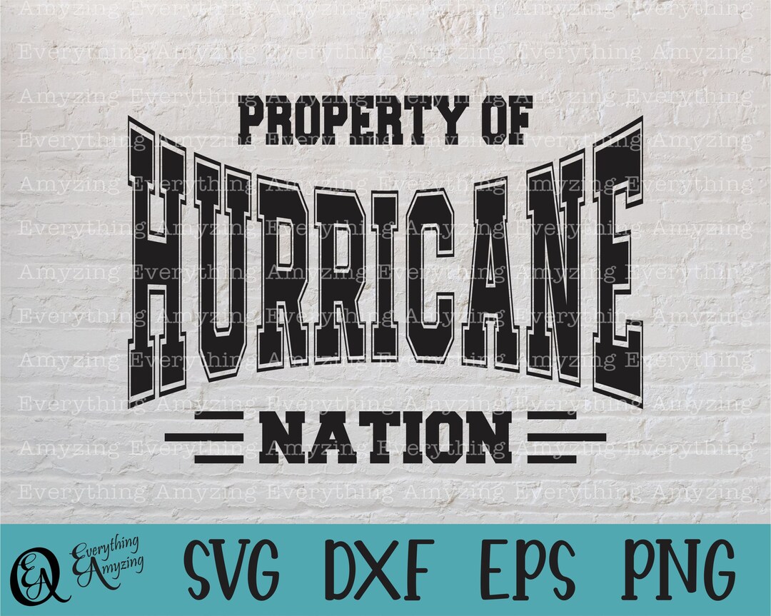 Hurricane Nation Svg, Hurricanes Mascot Svg, Hurricanes School Spirit ...