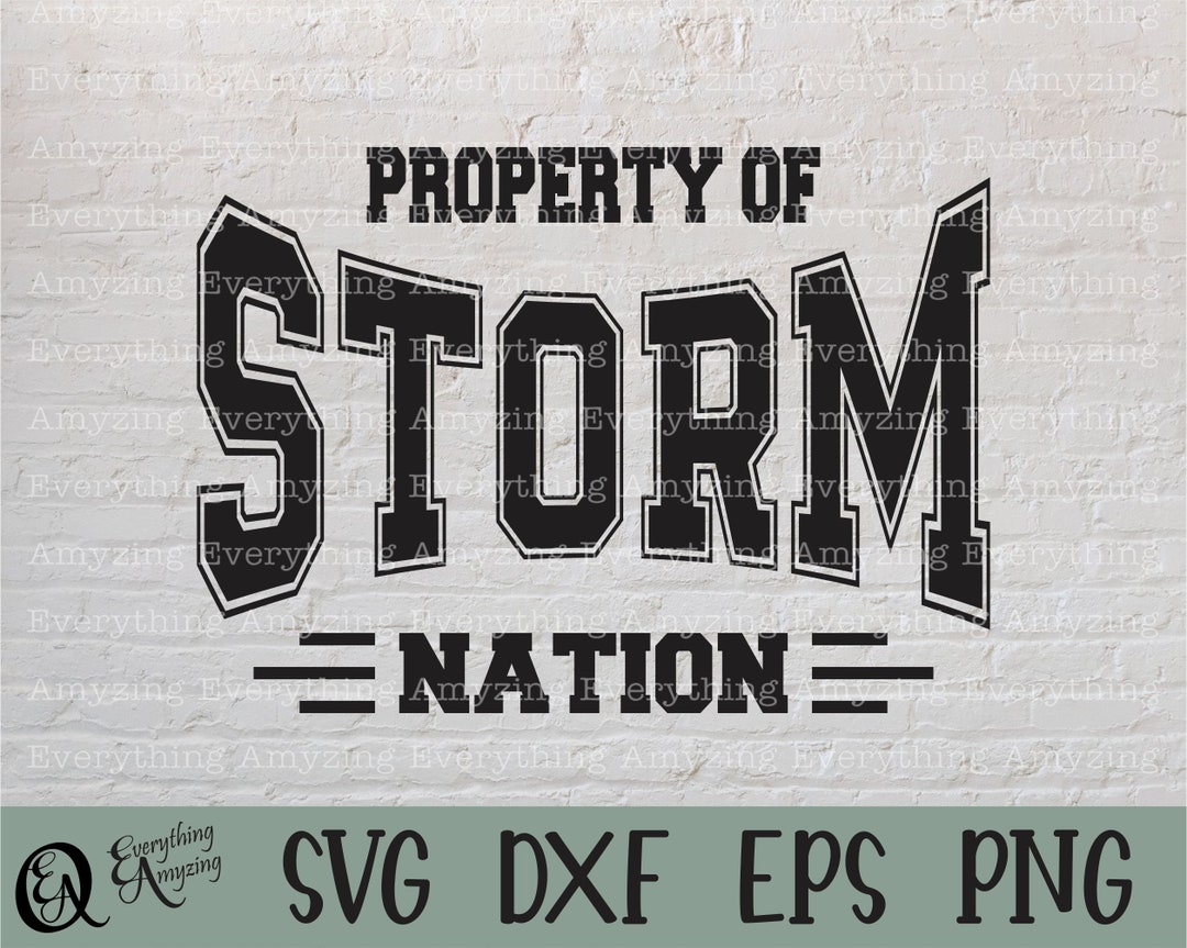 Storm Nation Svg, Storm Mascot Svg, Storm School Spirit Svg, Storm ...