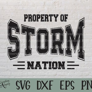 Storm Nation Svg, Storm Mascot Svg, Storm School Spirit Svg, Storm ...