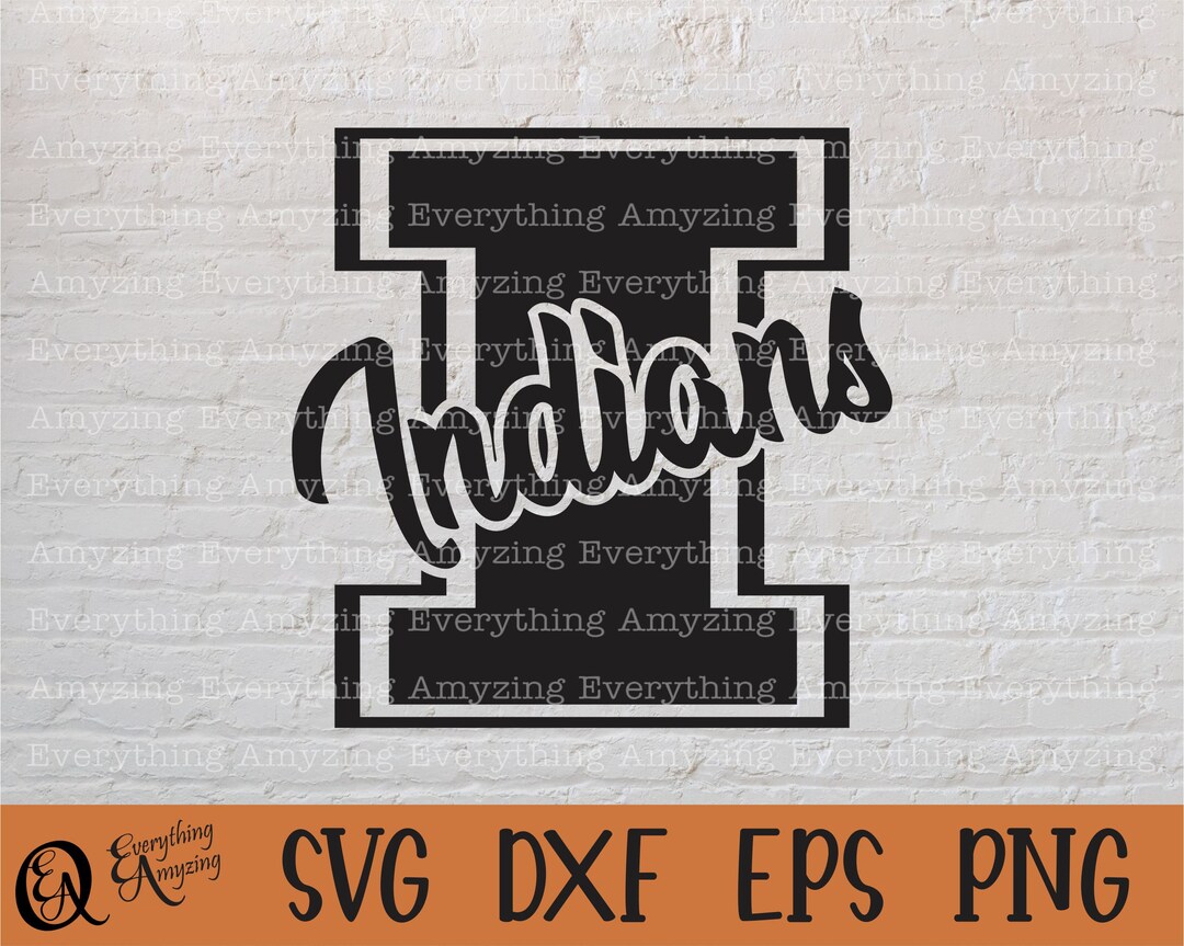 Indians Svg, Indians Mascot Svg, Indian School Spirit Svg, Indians ...
