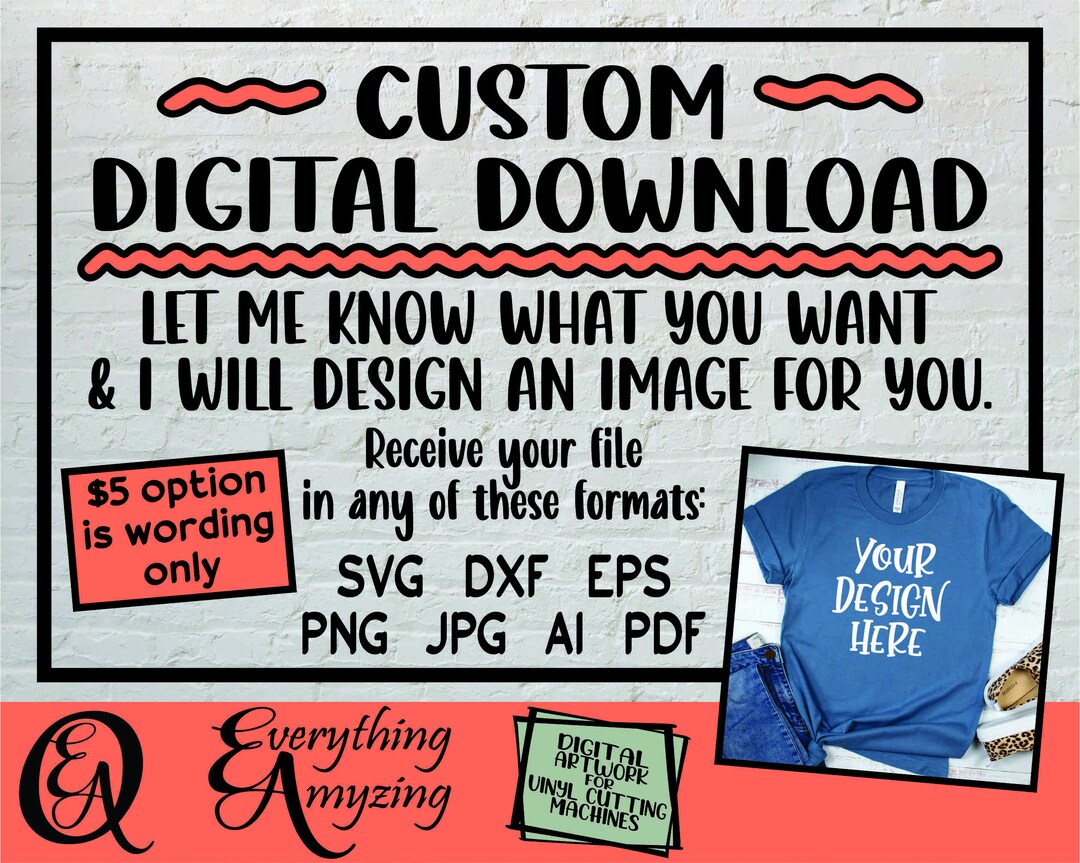 Custom Digital Download Svg, Custom PNG, Artwork Svg, Custom Svg Design ...