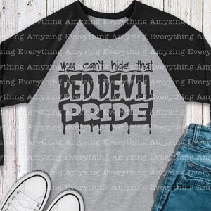 Red Devil Pride Svg, Red Devils Mascot Svg, Red Devils School Spirit, Red Devils Cheerleading ...