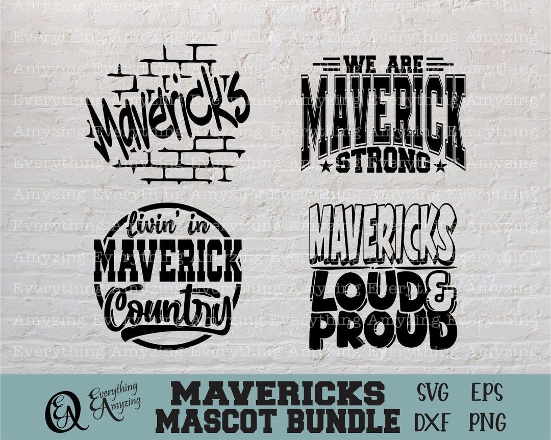 Mavericks Mascot Bundle Svg, Mavericks School Spirit Svg, Mavericks ...
