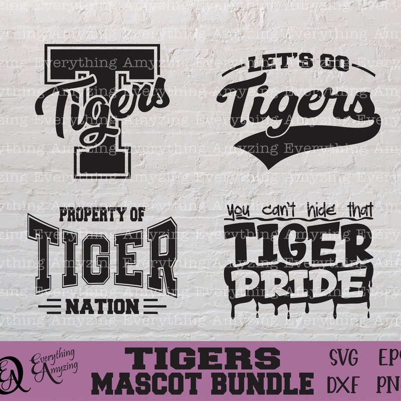 Tiger Font Svg - Etsy