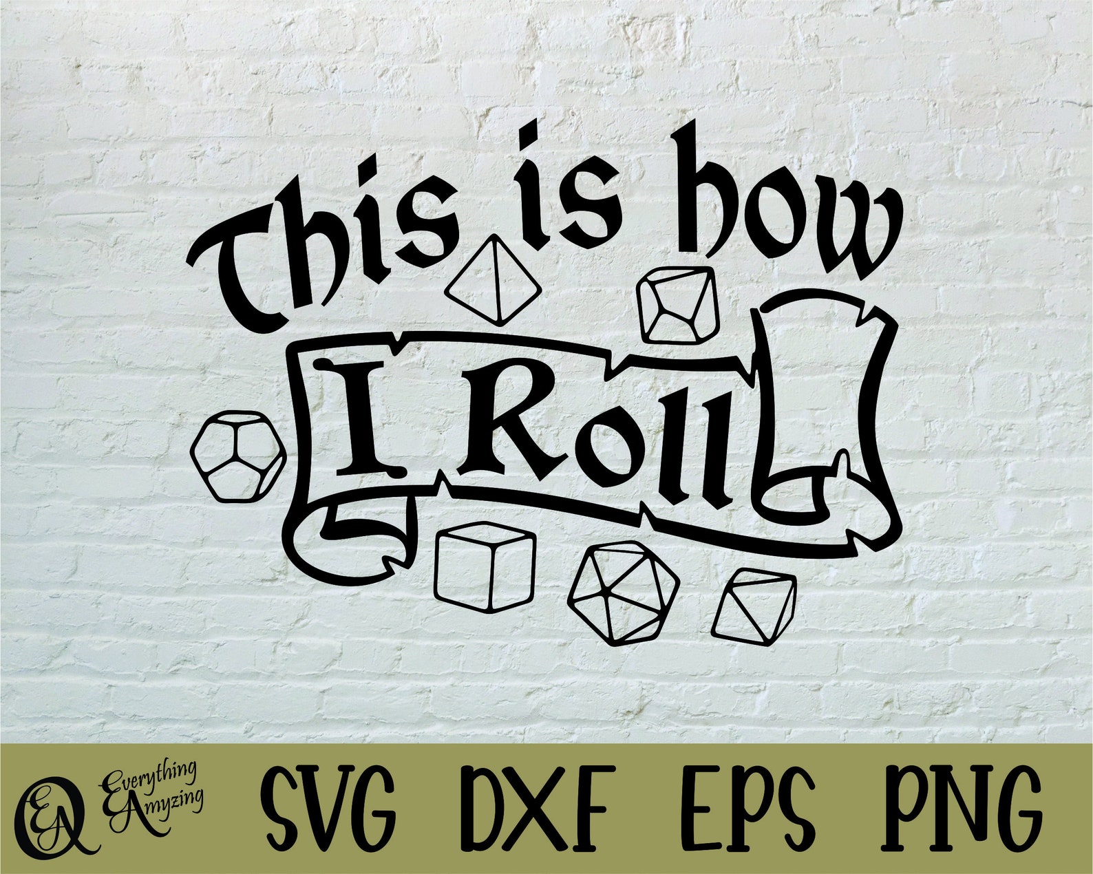 This is How I Roll Svg Dnd Svg Dungeons and Dragons Svg Dnd - Etsy
