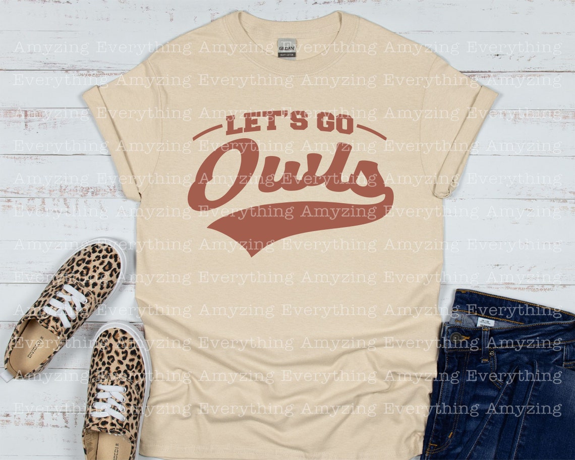 Let's Go Owls Svg, Owls Mascot Svg, Owls School Spirit Svg, Owls ...