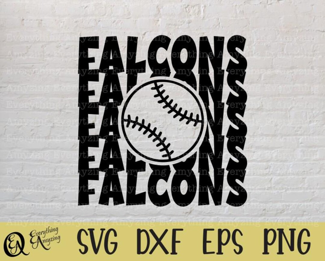 Falcons Baseball Svg, Falcons Mascot Svg, Falcons School Baseball ...