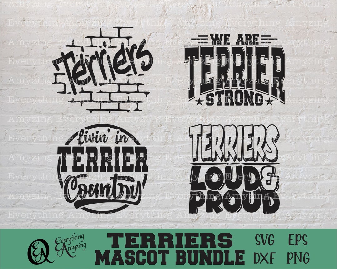 Terriers Mascot Bundle Svg, Terriers School Spirit Svg, Terriers ...