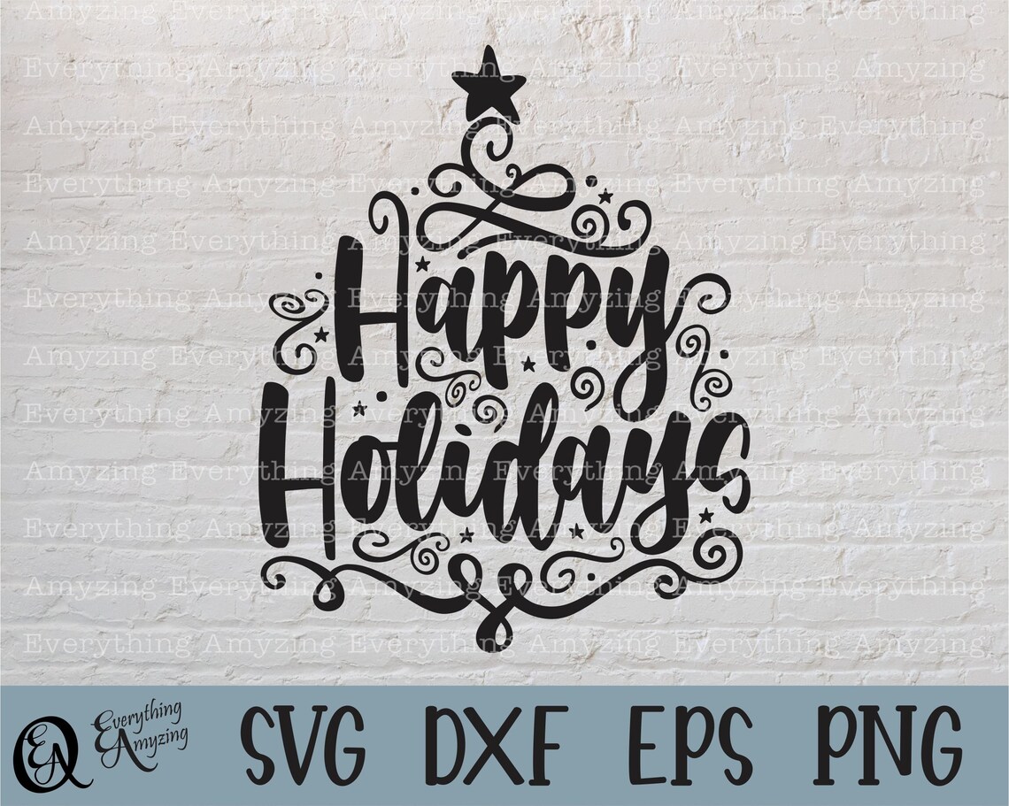 Happy Holidays Svg Merry Christmas Svg Christmas Have - Etsy