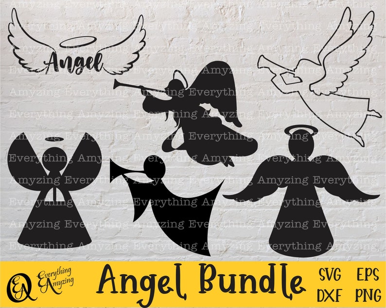 Angel SVG Bundle Angel Svg Angel Decal Angel Sticker Angel - Etsy