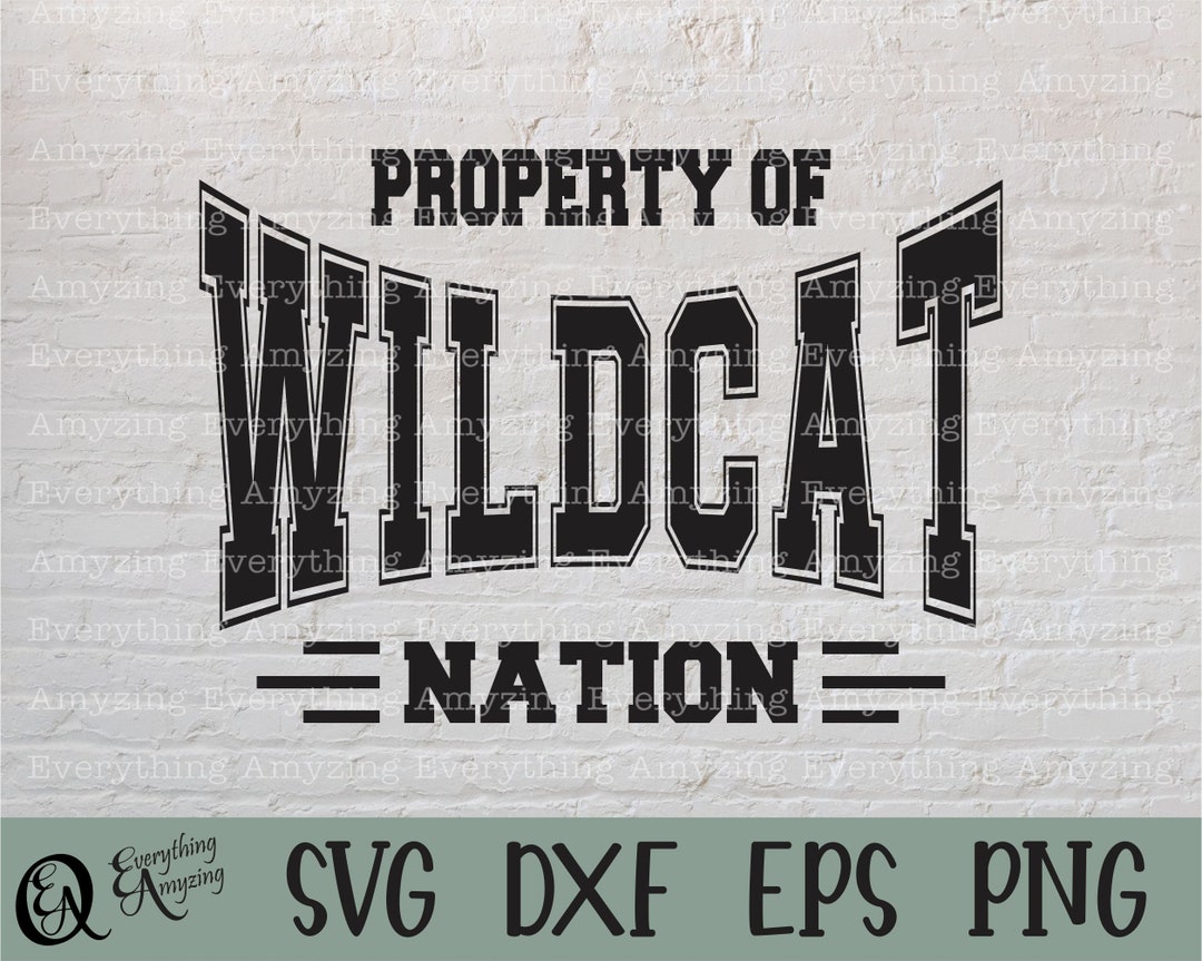 Wildcat Nation Svg, Wildcats Mascot Svg, Wildcats School Spirit Svg ...