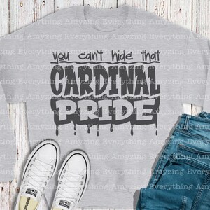 Cardinal Pride Svg, Cardinals Mascot Svg, Cardinal High School ...