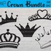 Crown SVG Bundle, Tiara Svg, Princess Crown Svg, Royal Svg, Queen Crown ...