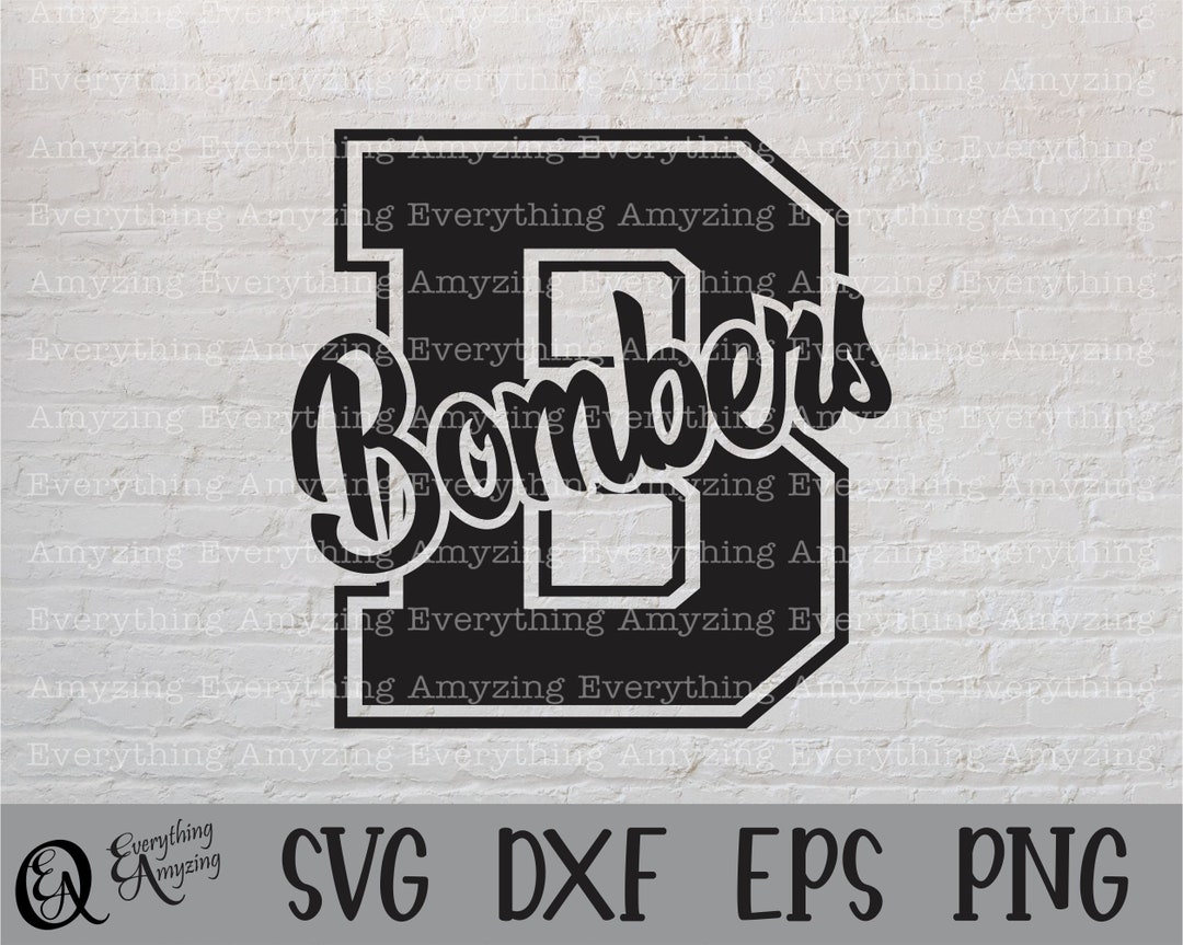 Bombers Svg, Bombers Mascot Svg, Bombers School Spirit Svg, Bombers ...