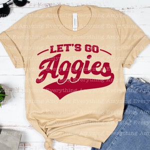 Let's Go Aggies Svg, Aggies Mascot Svg, Aggies School Spirit Svg ...