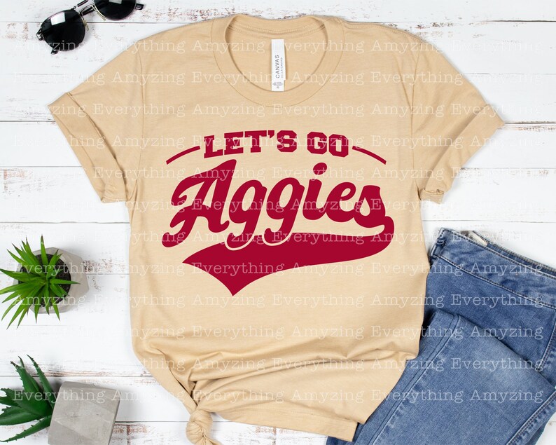 Let's Go Aggies Svg, Aggies Mascot Svg, Aggies School Spirit Svg ...