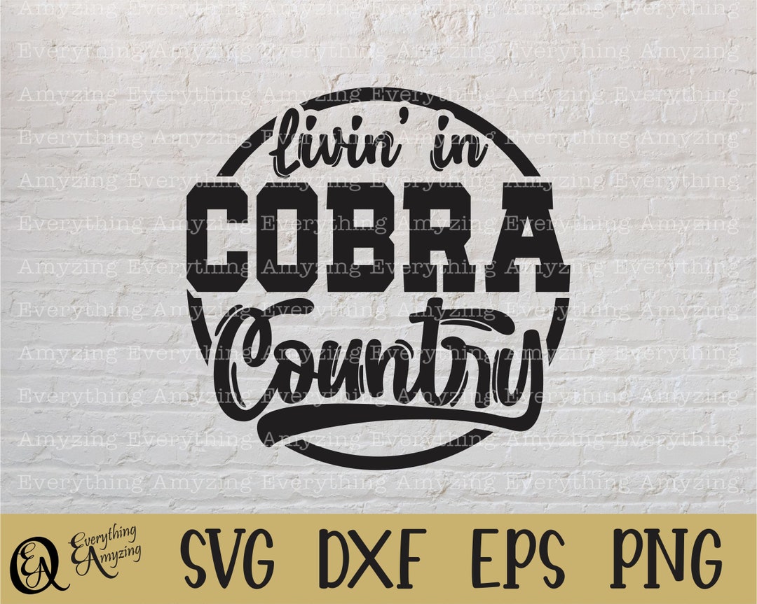 Cobra Country Svg, Cobras Mascot Svg, Cobra School Spirit Svg, Cobras ...
