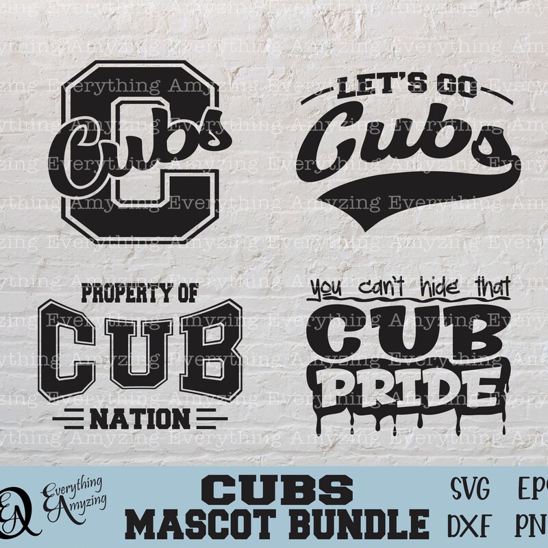 Cubs School Mascot Png - Etsy