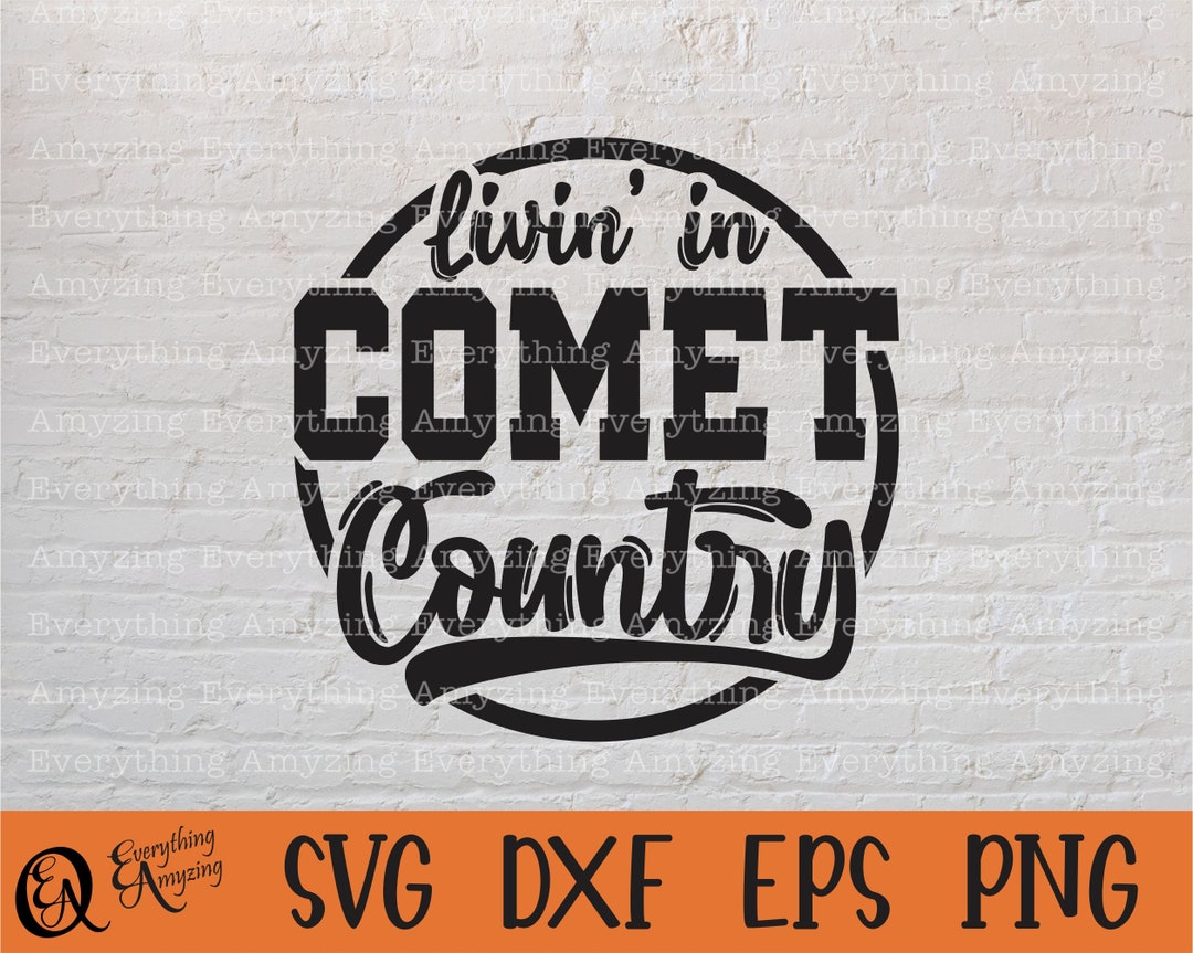 Comet Country Svg, Comets Mascot Svg, Comet School Spirit Svg, Comets ...