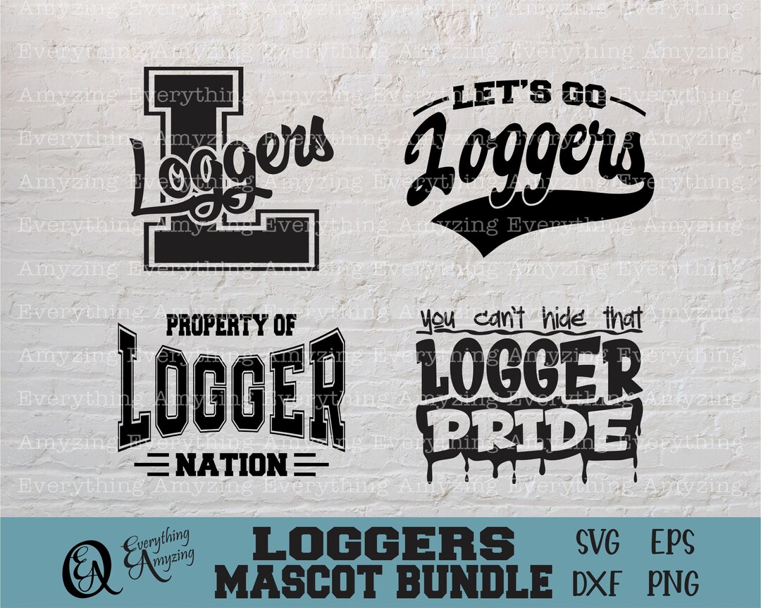 Loggers Mascot Bundle Svg, Loggers School Spirit Svg, Logger ...