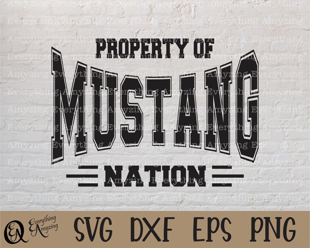 Mustang Nation Svg, Mustangs Mascot Svg, Mustangs School Spirit Svg ...