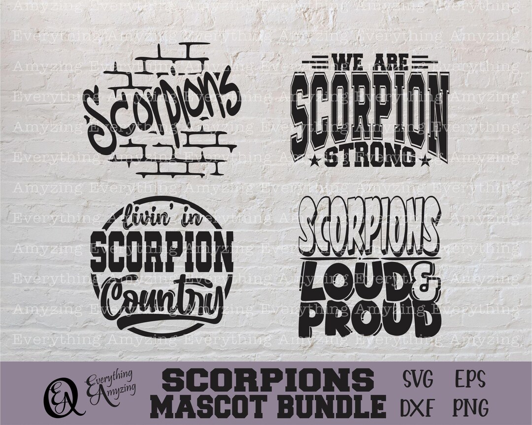 Scorpions Mascot Bundle Svg, Scorpions School Spirit Svg, Scorpions ...