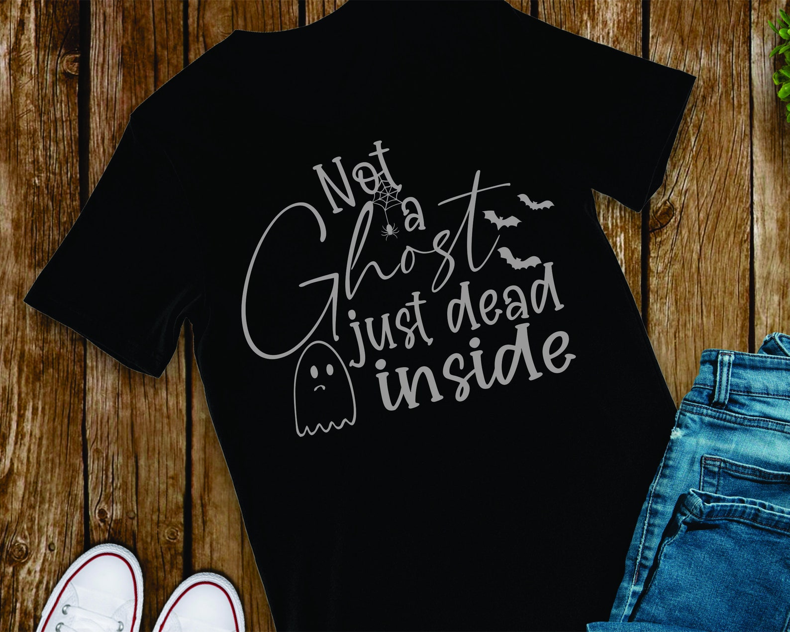 Not a Ghost Design Svg Cricut Svg Silhouette Svg Halloween - Etsy