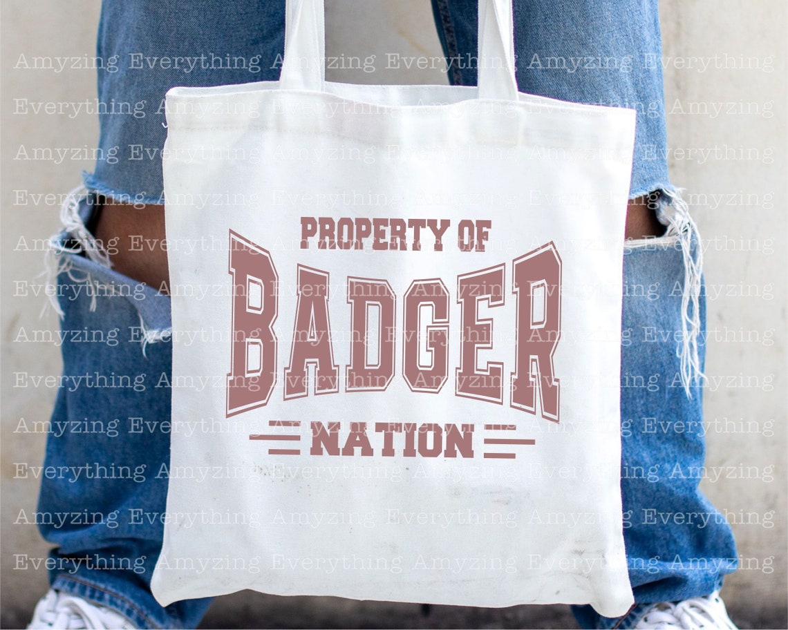 Badger Nation Svg, Badgers Mascot Svg, Badgers School Spirit Svg ...