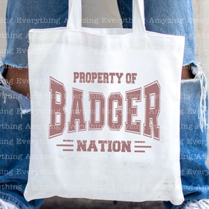 Badger Nation Svg, Badgers Mascot Svg, Badgers School Spirit Svg ...