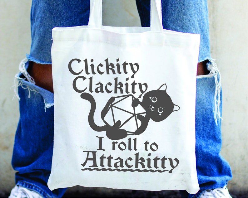 Clickity Clackity I Roll to Attackitty Svg Dungeons and - Etsy