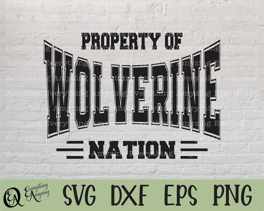 Wolverine Nation Svg, Wolverines Mascot Svg, Wolverines School Spirit ...