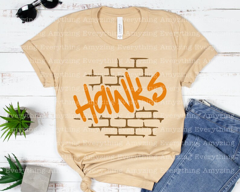 Hawks Graffiti Svg, Hawks Mascot Svg, Hawk School Spirit Svg, Hawks ...