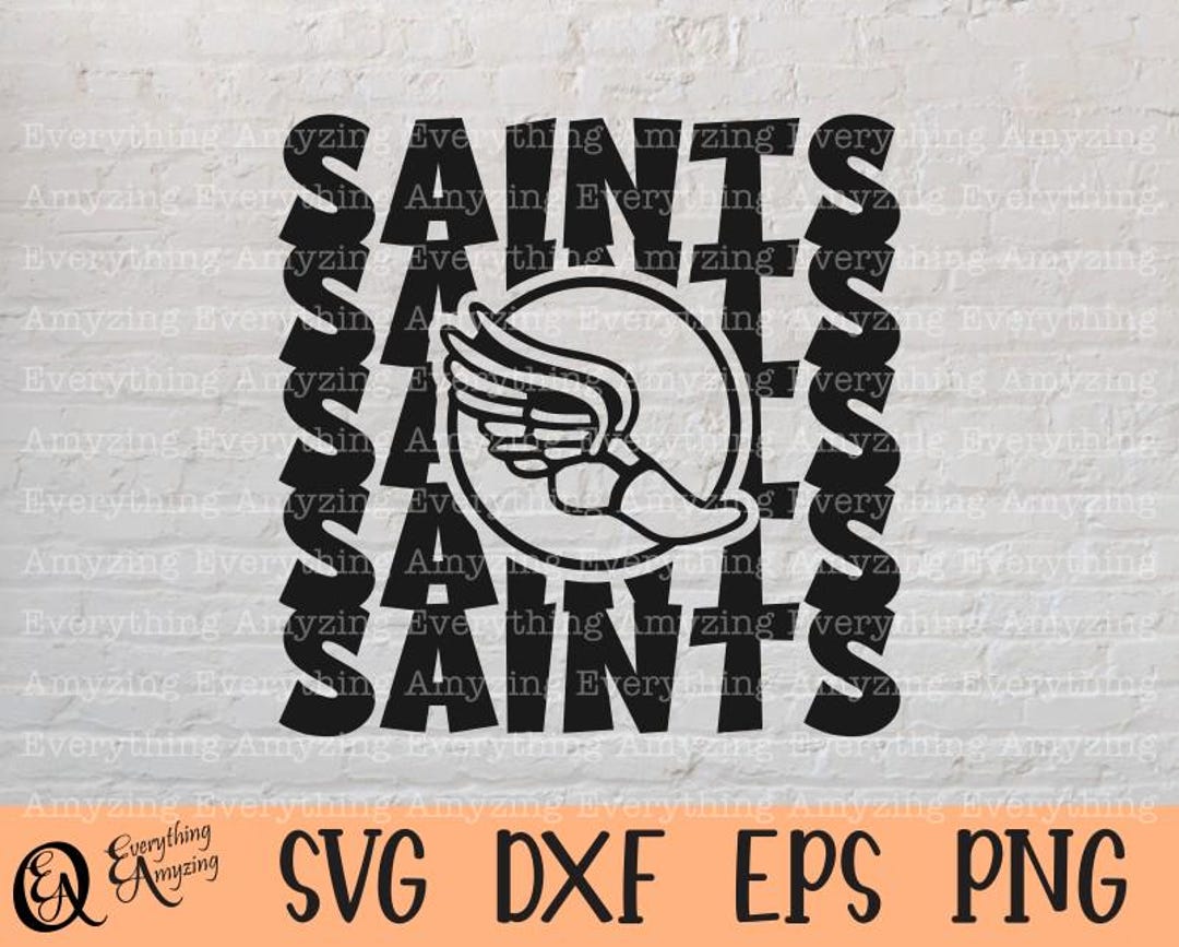 Saints Track Svg, Saints Mascot Svg, Saints Cross Country Svg, Saints ...