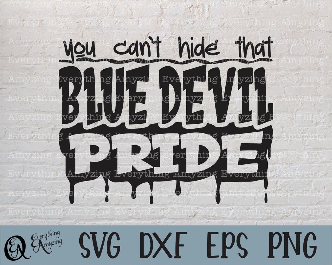 Blue Devils Pride Svg, Blue Devils Mascot Svg, Blue Devils School ...