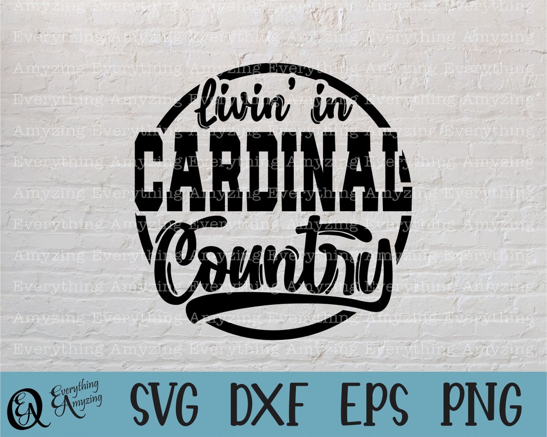 Cardinal Country Svg, Cardinals Mascot Svg, Cardinals School Spirit Svg ...