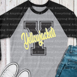 Yellowjackets Svg, Yellowjackets Mascot Svg, Yellowjackets School ...