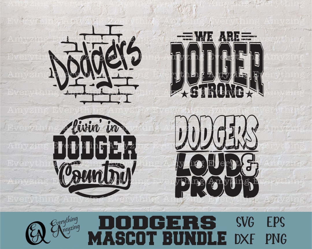 Dodgers Mascot Bundle Svg, Dodgers School Spirit Svg, Dodgers ...