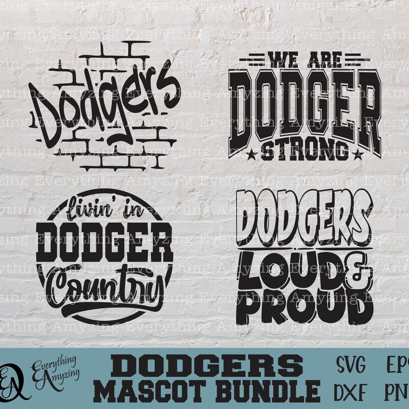 Dodgers Logo Dxf File - Etsy