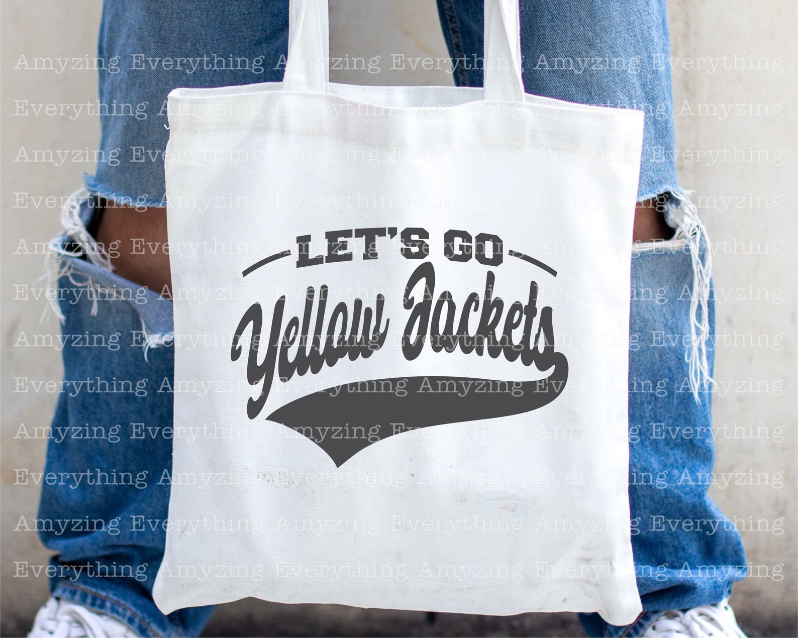 Let's Go Yellow Jackets Svg, Yellow Jackets Mascot Svg, Yellow Jackets ...
