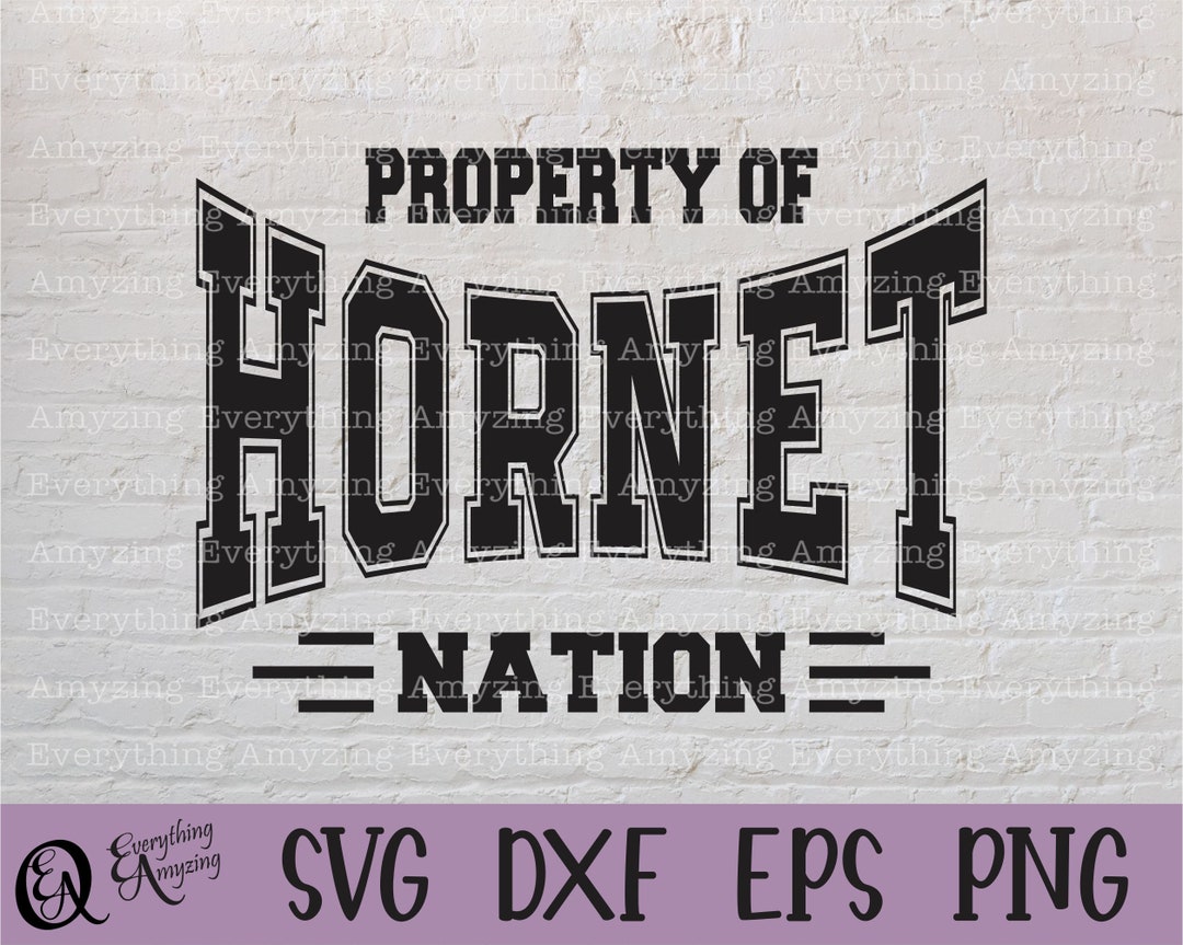 Hornet Nation Svg, Hornets Mascot Svg, Hornets School Spirit Svg ...