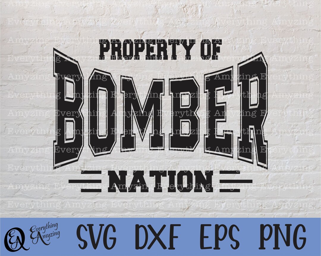 Bomber Nation Svg, Bombers Mascot Svg, Bombers School Spirit Svg ...