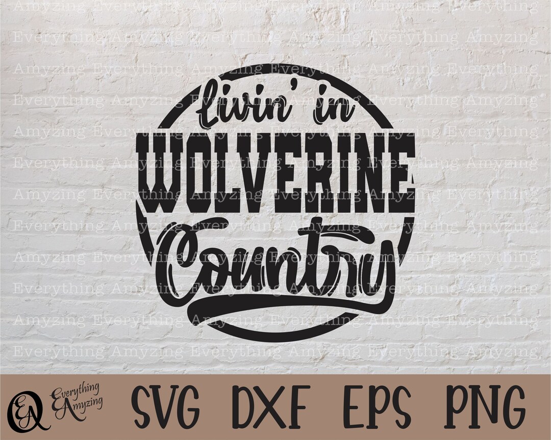 Wolverine Country Svg, Wolverines Mascot Svg, Wolverines School Spirit ...