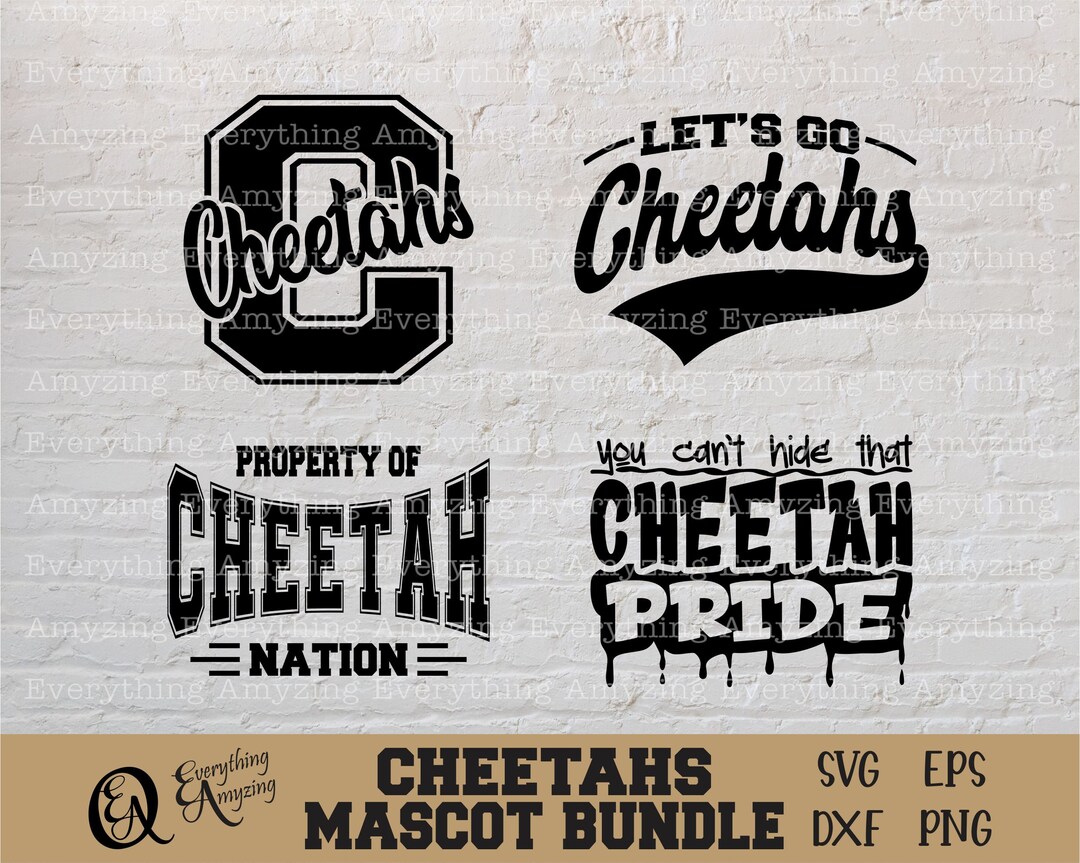 Cheetahs Mascot Bundle Svg, Cheetah High School Svg, Cheetahs ...