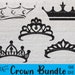 Crown SVG Bundle, Tiara Svg, Princess Crown Svg, Royal Svg, Queen Crown ...