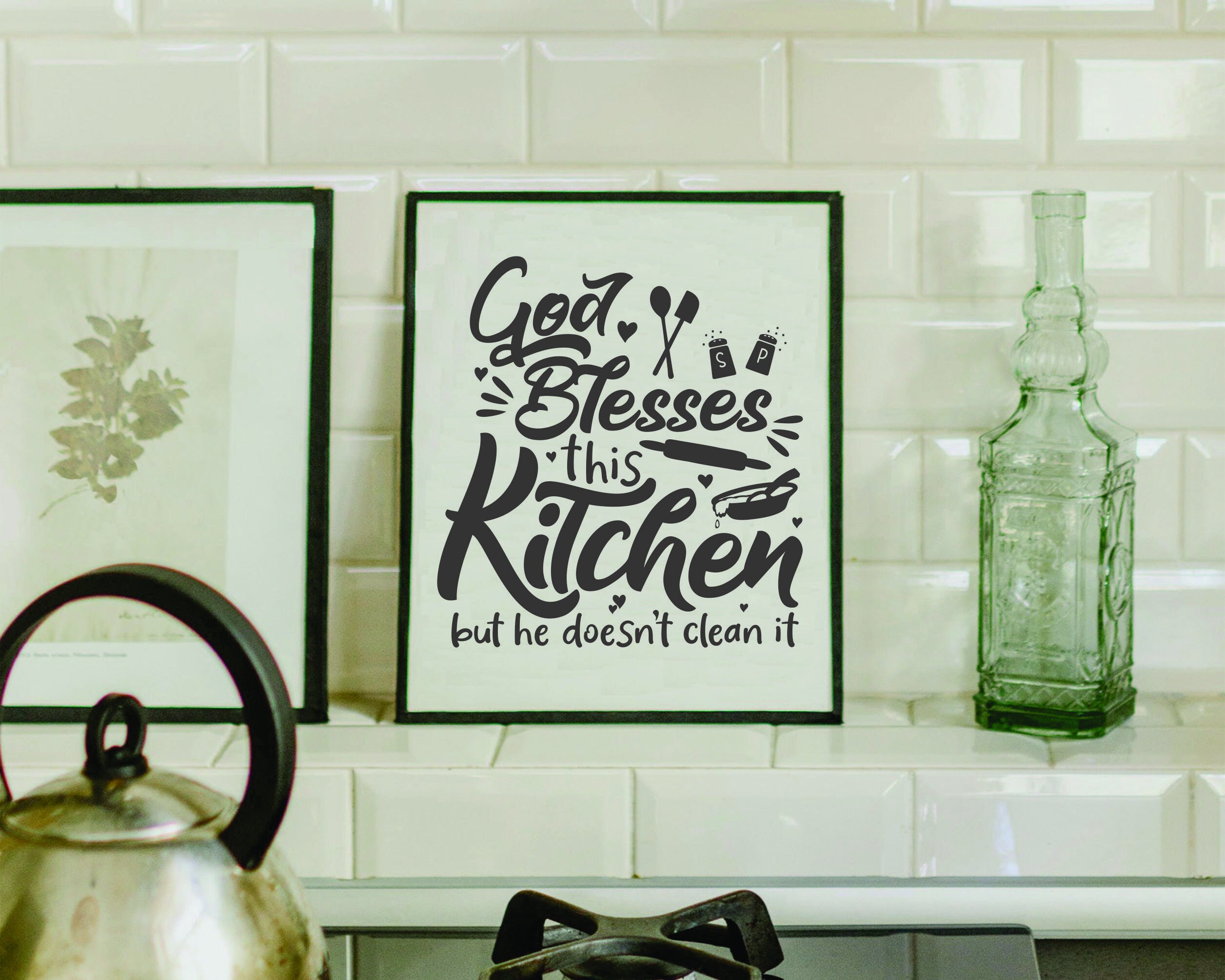 God Blesses This Kitchen Svg Kitchen Svg Cleaning Svg God - Etsy
