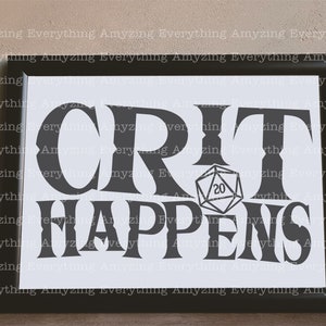 Crit Happens Svg, Dungeons and Dragons Svg, Dnd Svg, Dice Dnd, Dungeon ...