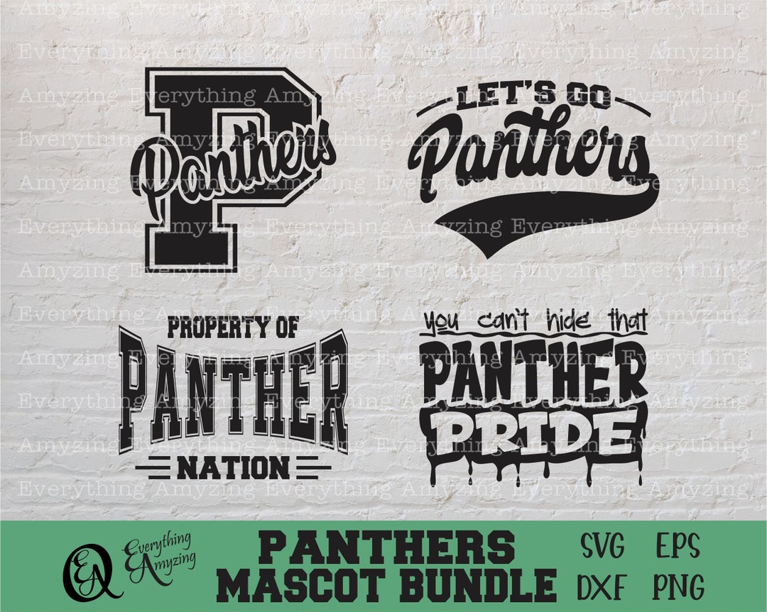 Panthers Mascot Bundle Svg, Panthers School Spirit Svg, Panthers ...